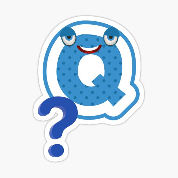 "Letter Q, Alphabet Q" Sticker for Sale by Fashionxj | Redbubble