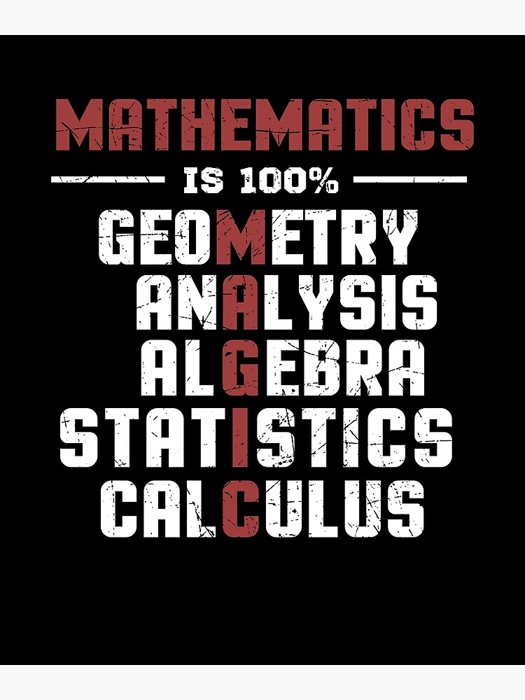 "Mathematics is 100% Magic" Poster by treesak | Redbubble