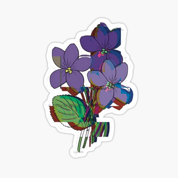 "Violet WLW LGBT flower symbol for Pride" Sticker for Sale by casimiira ...