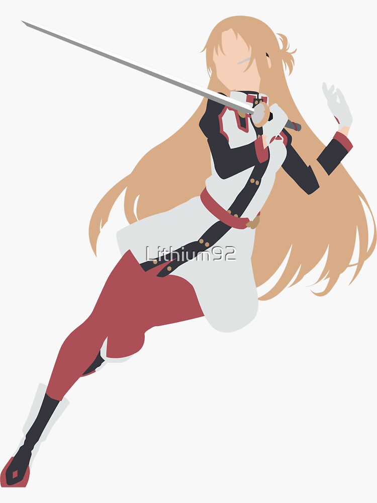 "Asuna OS " Sticker for Sale by Lithium92 | Redbubble