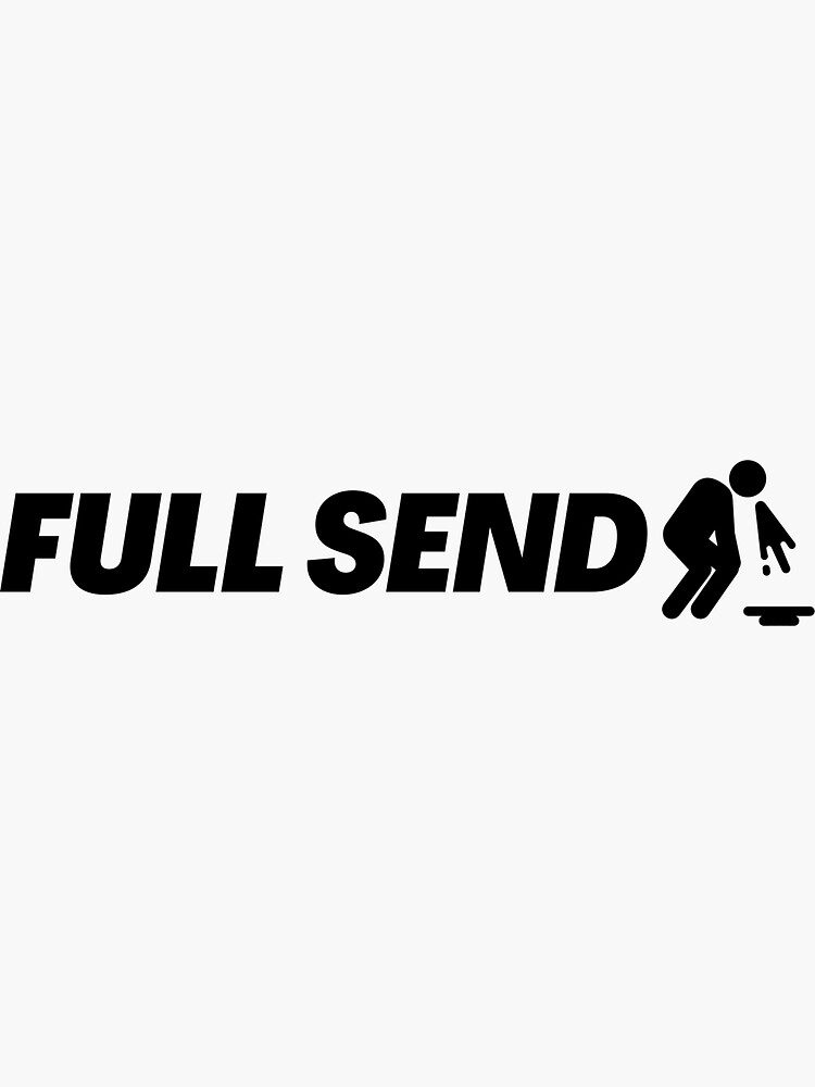 "Happy Dad Seltzer Funny Full Send Black" Sticker for Sale by Humorflix ...