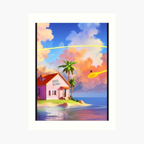 "Master Roshi Kame House - Dragon Ball - Artwork Classic" Art Print for ...