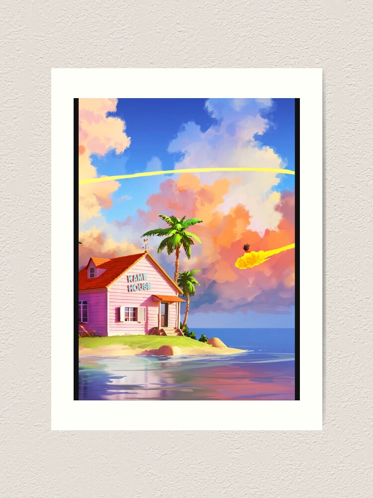"Master Roshi Kame House - Dragon Ball - Artwork Classic" Art Print for ...