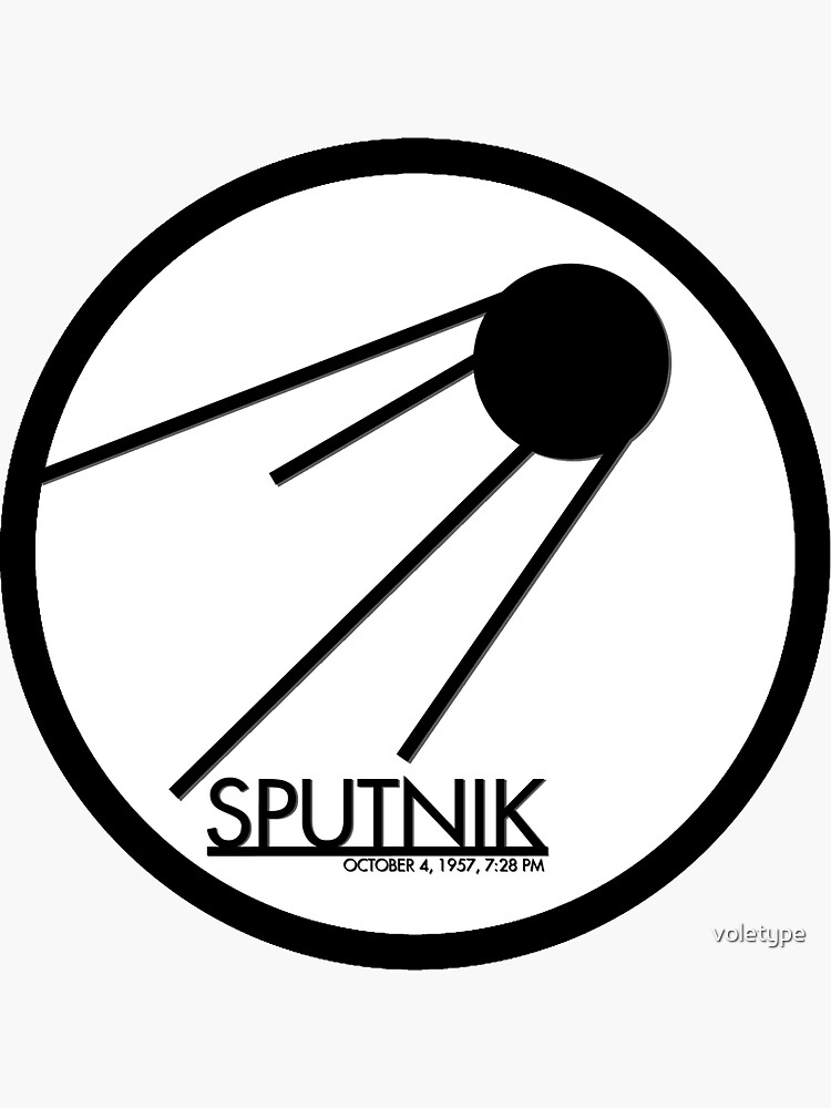 "Sputnik" Sticker by voletype | Redbubble