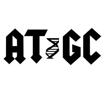 "ATGC Molecular Biology Genetics" Sticker for Sale by EstelleStar ...