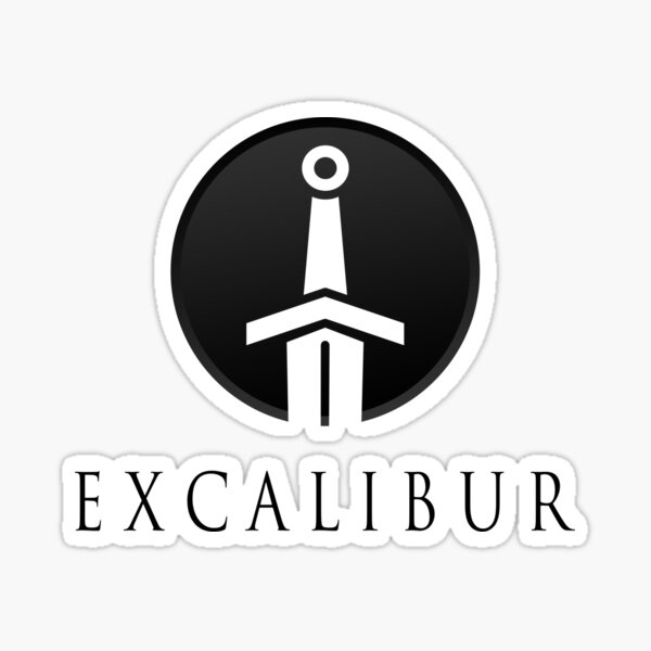 "Excalibur - The Sword in the Stone 5" Sticker by BrianSmith84 | Redbubble