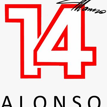 "Fernando Alonso F1 Signature Graphic - Light| Perfect Gift" Sticker ...