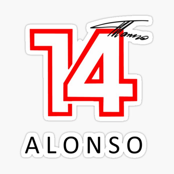 "Fernando Alonso F1 Signature Graphic - Light| Perfect Gift" Sticker ...