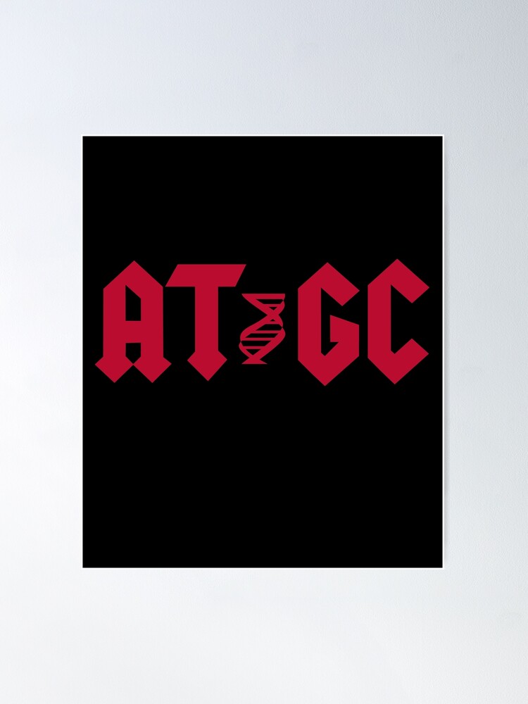 "DNA AT GC Molecular Biology" Poster for Sale by EstelleStar | Redbubble