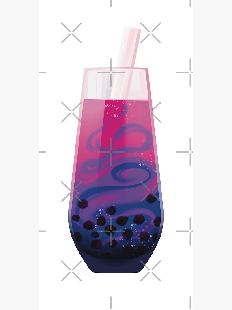 "subtle bi pride boba swirl" Art Print for Sale by sunfloras | Redbubble