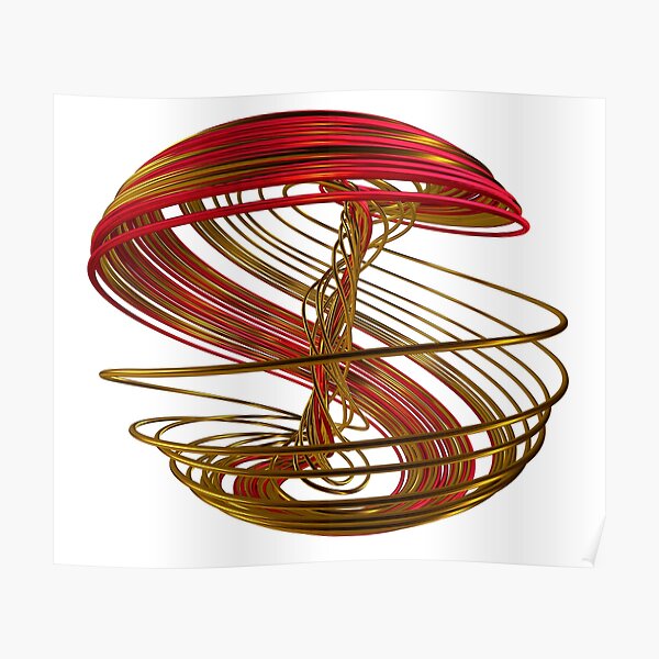 Póster «Teoría del caos, efecto mariposa - Atractor caótico de Aizawa ...