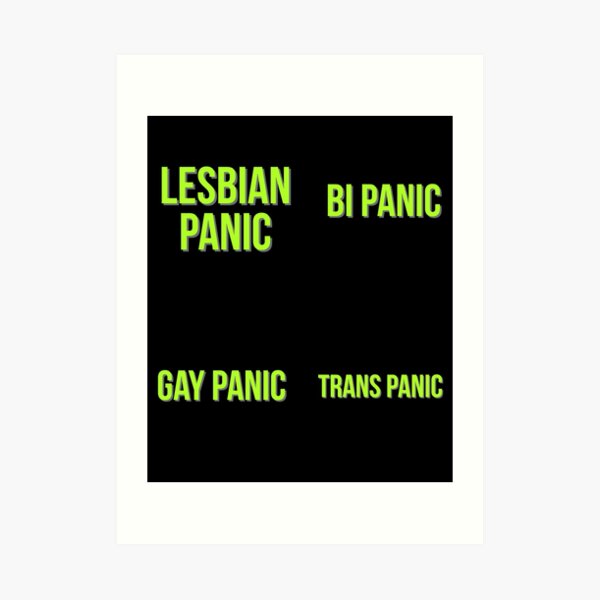 "lesbian trans bi gay panic sticker pack " Art Print for Sale by ...
