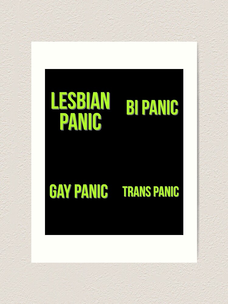 "lesbian trans bi gay panic sticker pack " Art Print for Sale by ...