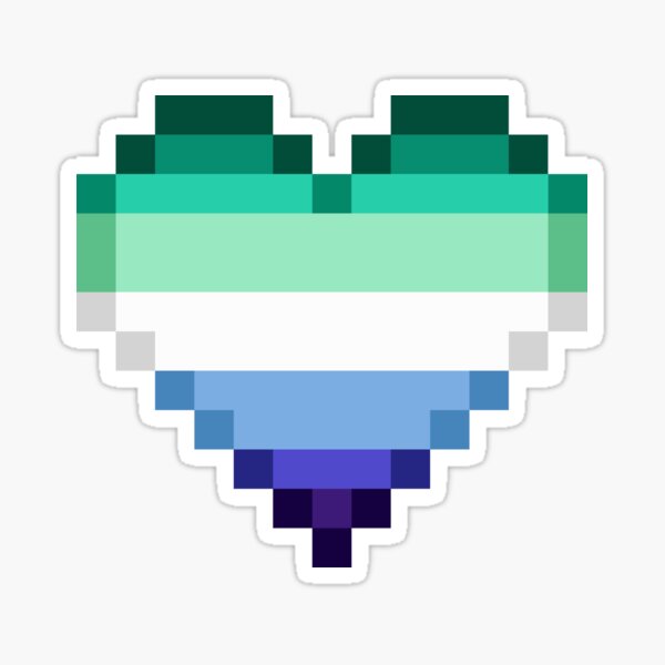 "MLM Pride Heart #3" Sticker by NovotnyDesigns | Redbubble