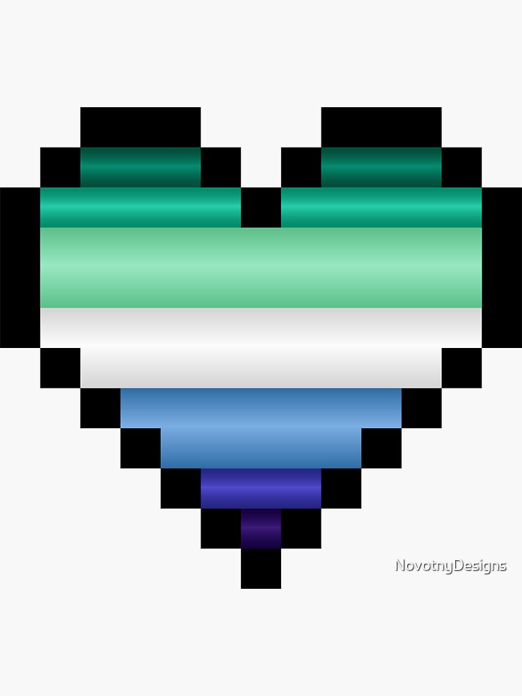 "MLM Pride Heart #1" Sticker for Sale by NovotnyDesigns | Redbubble