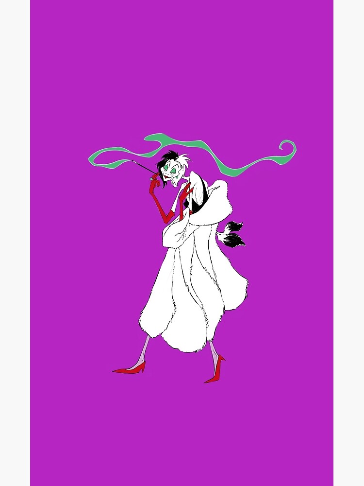 Cruella De Vil Art Print For Sale By Malerba Redbubble