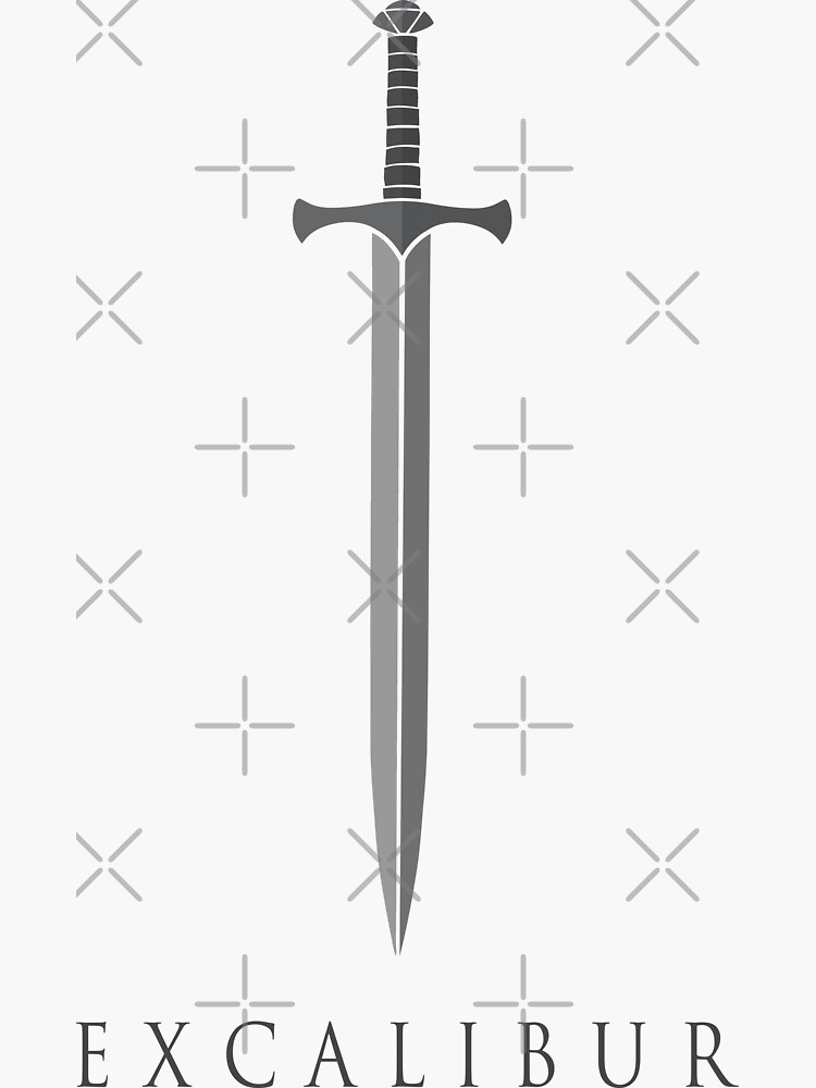"Excalibur - The Sword in the Stone 6" Sticker by BrianSmith84 | Redbubble