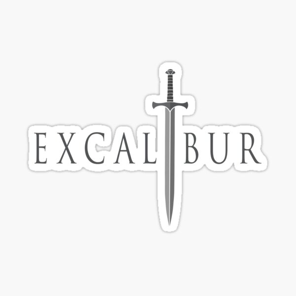 "Excalibur - The Sword in the Stone 7" Sticker by BrianSmith84 | Redbubble