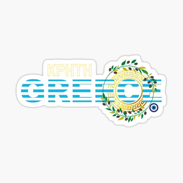 Pegatina «KPHTH / ISLA GRIEGA DE CRETA (2)» de E7enaki | Redbubble