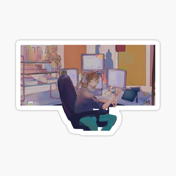 "m e again" Sticker for Sale by EspeonSky | Redbubble