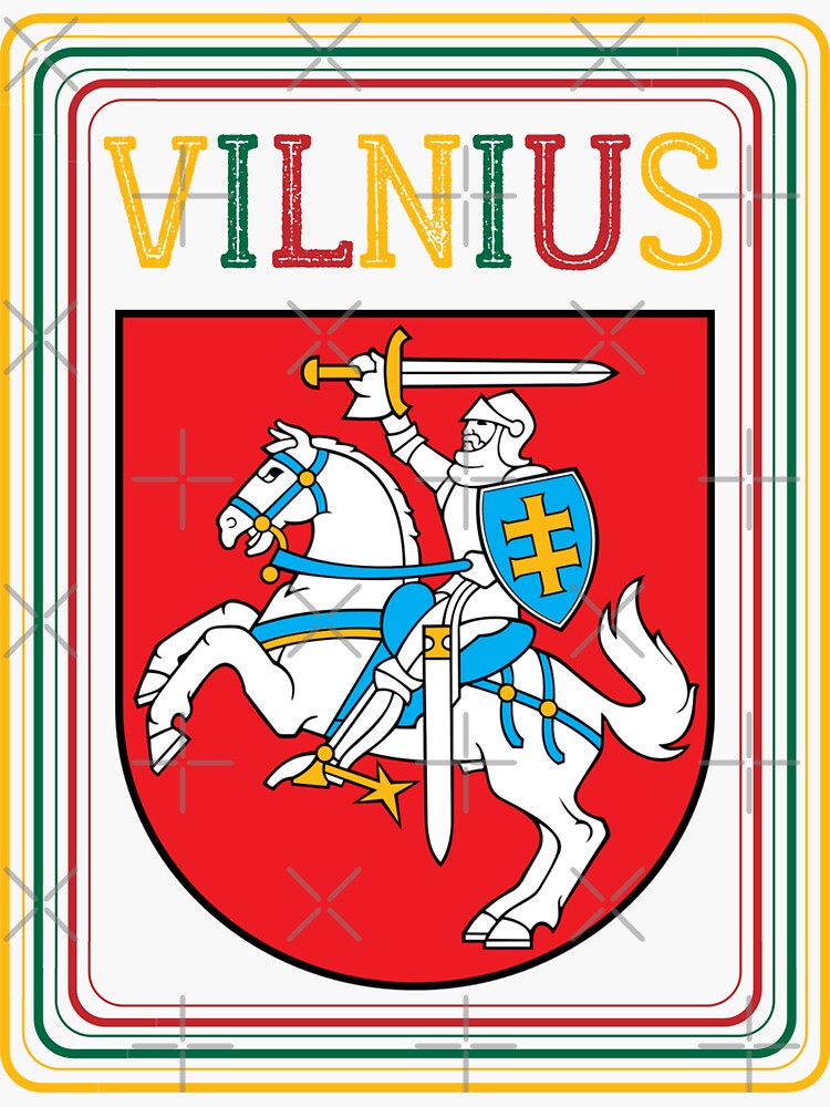 "Lithuanian City of Vilnius" Sticker by FedSherDesign | Redbubble