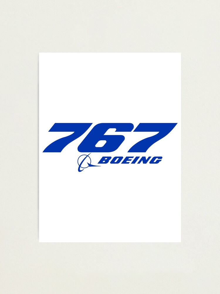 "Boeing 767 Logo" Photographic Print for Sale by Avinez | Redbubble
