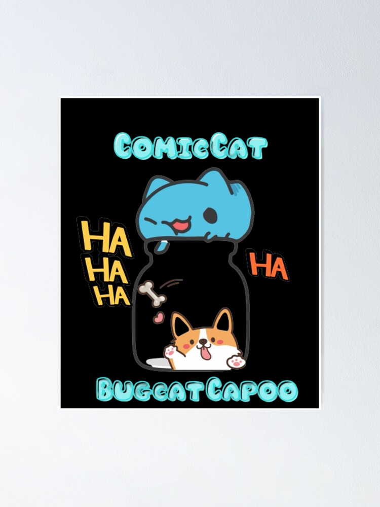 "Comic Cat , Bugcat Capoo and dog bone" Poster for Sale by alybama ...
