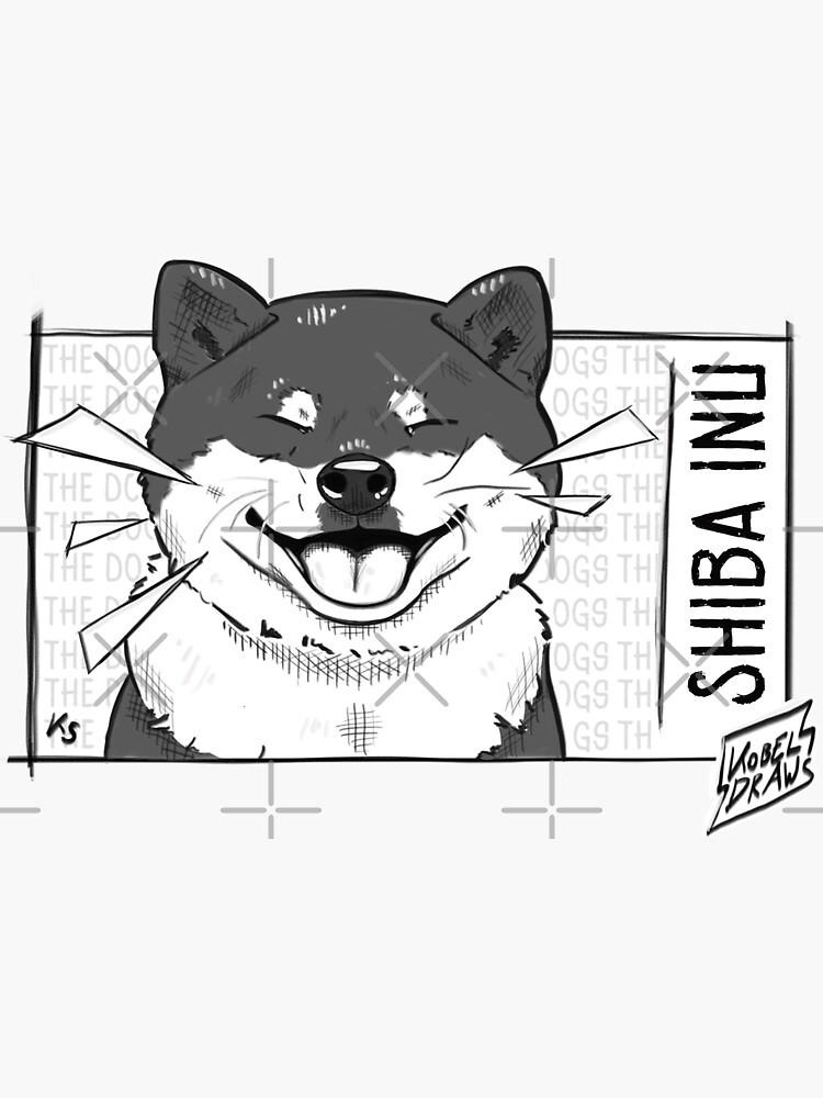 "Shibu Inu" Sticker for Sale by KobelDraws | Redbubble