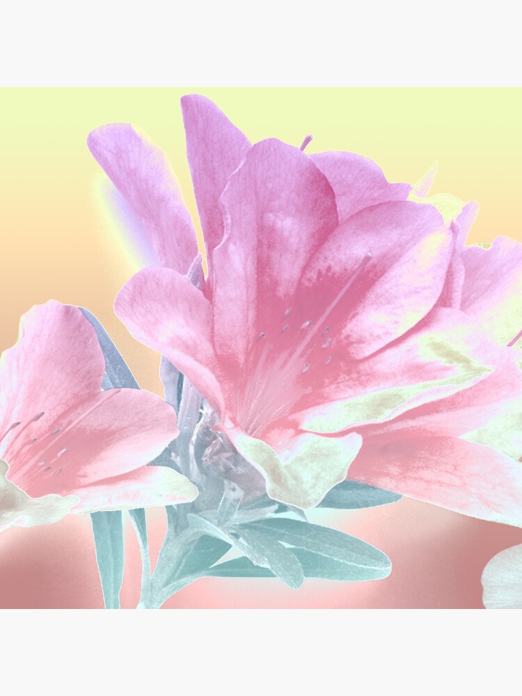 "Colorful Large Pastel Retro Flowers Vintage Color" Poster for Sale by ...