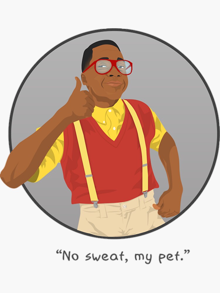 "*TRENDING* Funny Urkel Nerd Fan Art Design" Sticker by Valentines24 ...