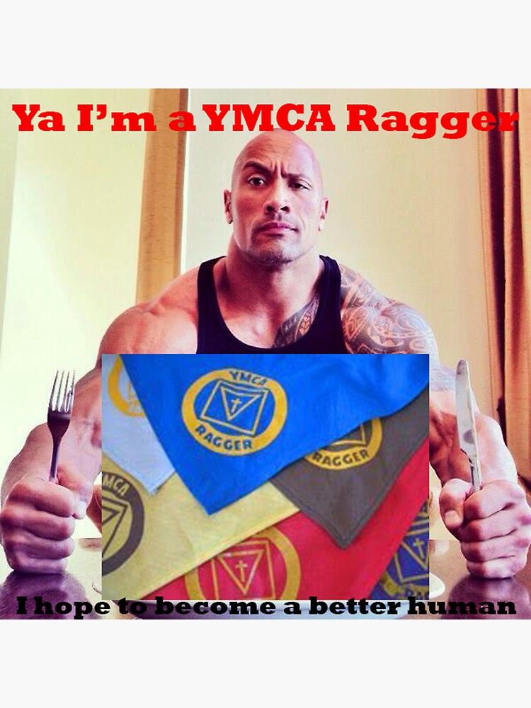 "YMCA Ragger" Sticker for Sale by TakeYourTime- | Redbubble