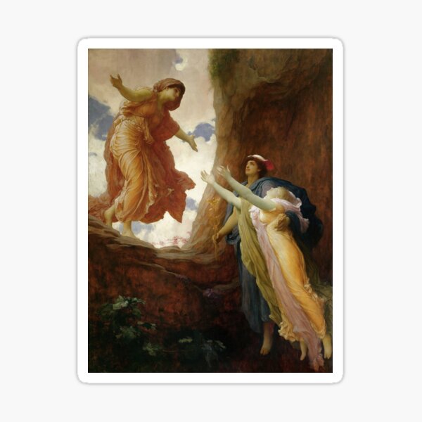 "Frederic Leighton - The Return of Persephone" Sticker by nurfursie ...