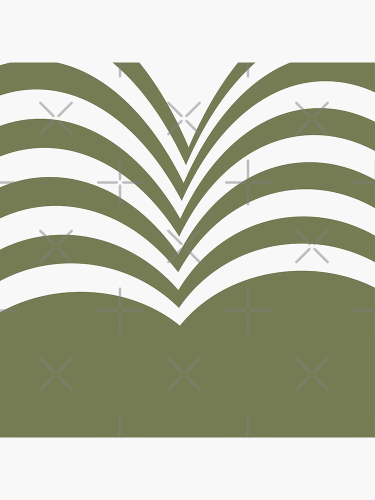 "Forest green hills" Sticker for Sale by flamendes | Redbubble