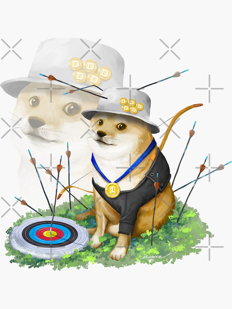 "Archer Doggo (Floating Face)" Sticker for Sale by Rousteinire | Redbubble