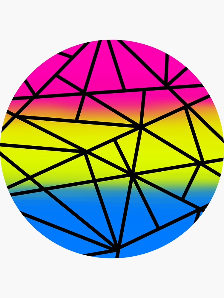 "Pan Pride" Sticker for Sale by IvoirePunk | Redbubble