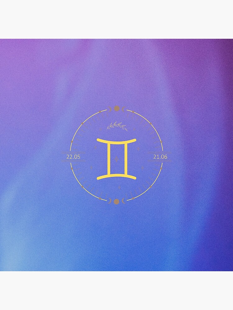 "Gemini sign cosmic version" Poster for Sale by yonushka | Redbubble
