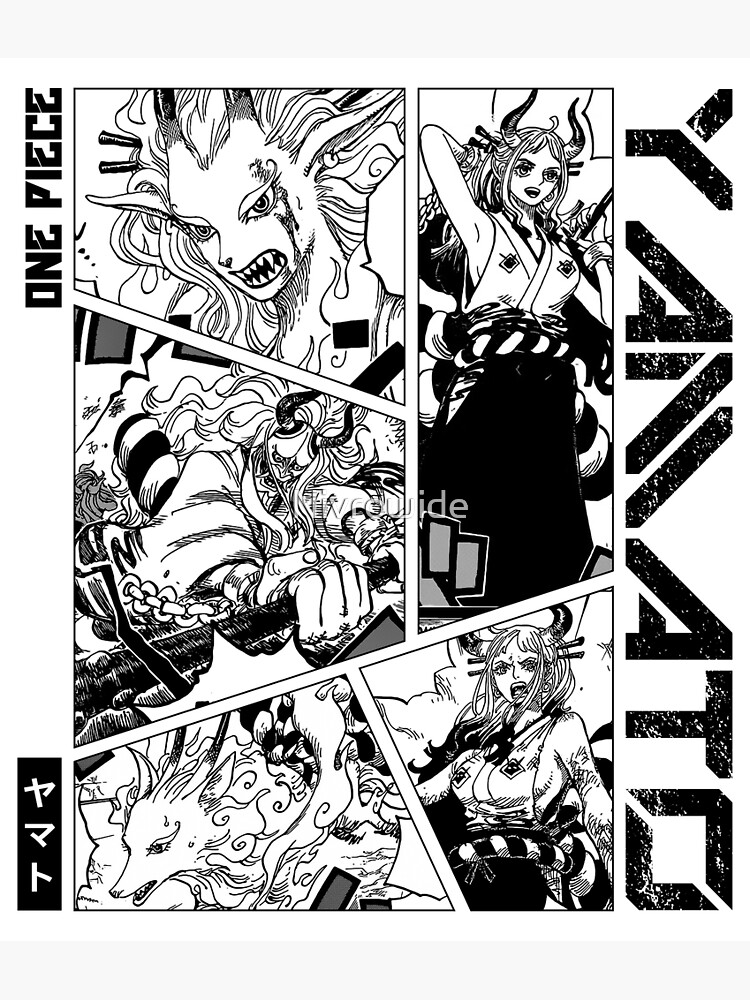 Lámina artística «Yamato Manga Panel - Versión en blanco y negro» de ...