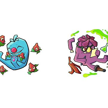 "Bugsnax Floofty Fizzlebean And Filbo Fiddlepie Design" Sticker for ...