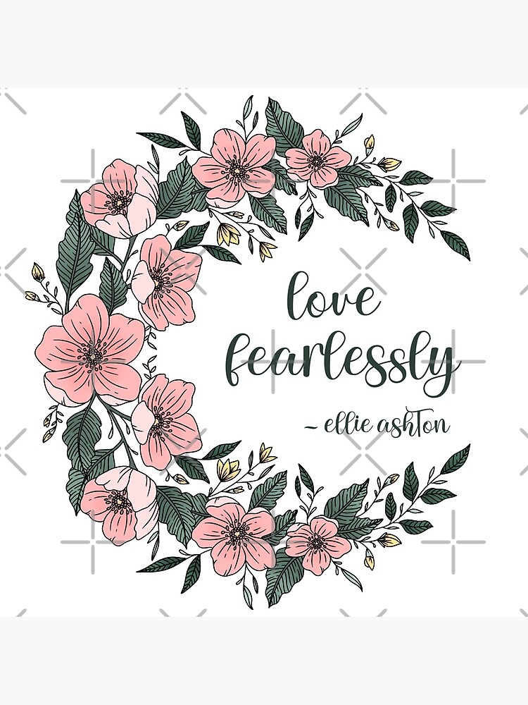 "Love Fearlessly Flower Moon" Poster for Sale by BeetleAndFern | Redbubble