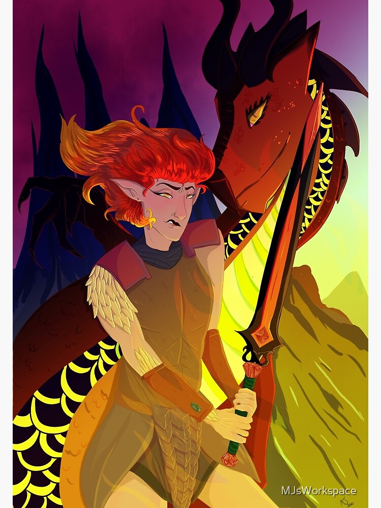 "Fate Dragon Illustration" Poster for Sale by MJsWorkspace | Redbubble