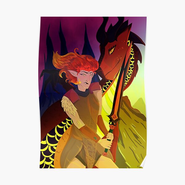 "Fate Dragon Illustration" Poster for Sale by MJsWorkspace | Redbubble