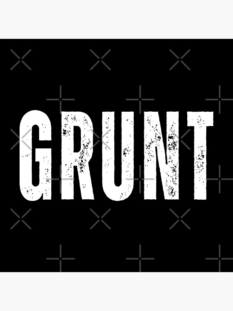 "Grunt | Military Ranks" Poster for Sale by Blue-Geko | Redbubble