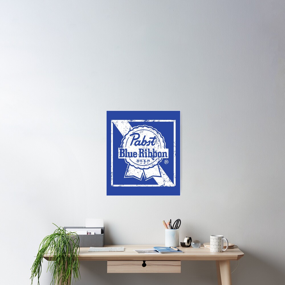 "Pabst Blue Ribbon Logo" Poster for Sale by dahlinyuara | Redbubble