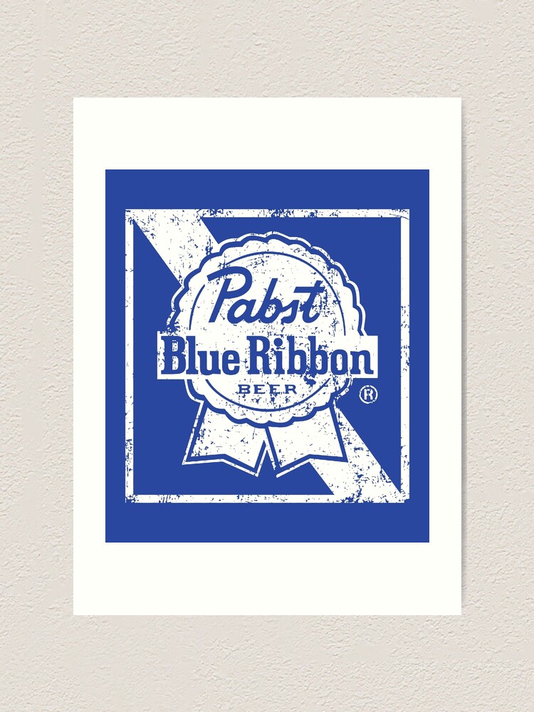 "Pabst Blue Ribbon Logo" Art Print for Sale by dahlinyuara | Redbubble