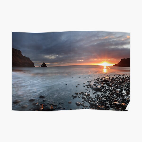 "Talisker Bay and Spikes from the setting Sun" Poster by bogha-frois ...