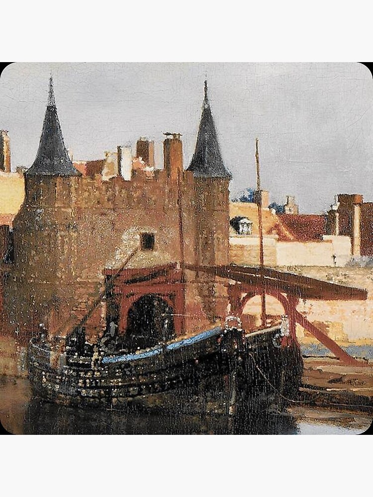 "Vermeer - View of Delft Zoom In - 8" Poster by ArtZoomIn | Redbubble