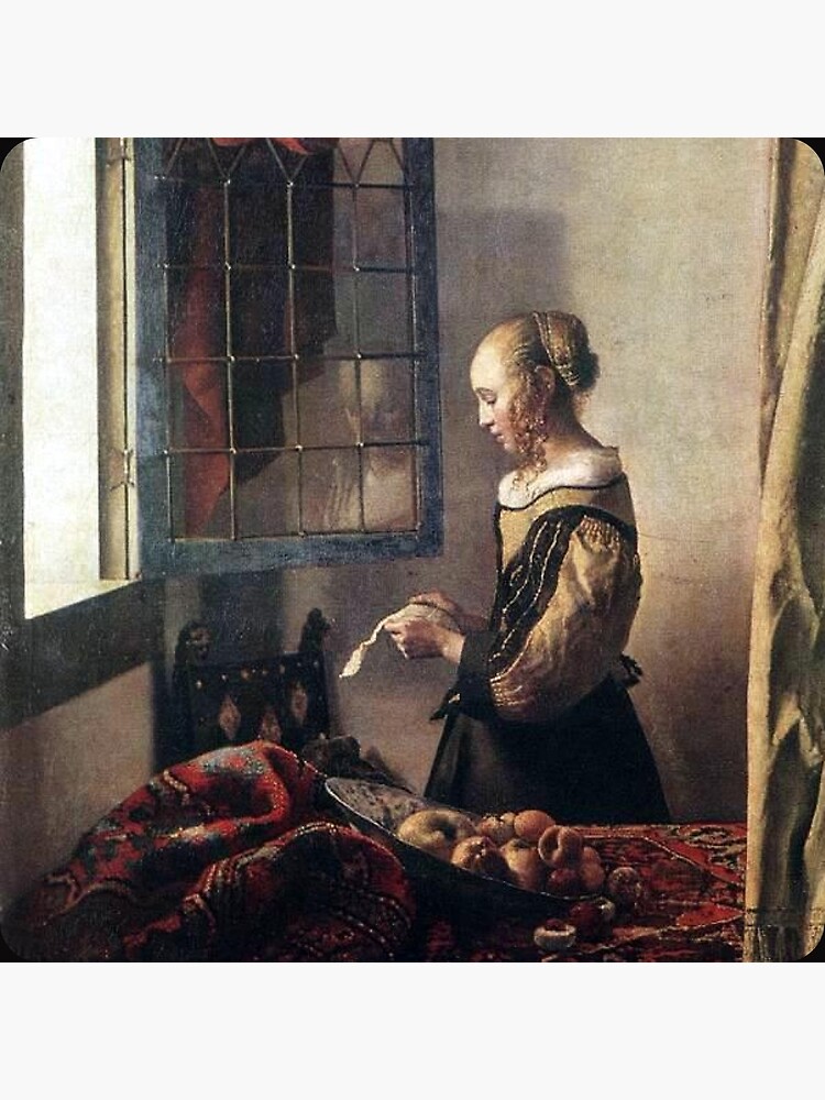 "Vermeer - Girl Reading a Letter at an Open Window Zoom In - 2 ...
