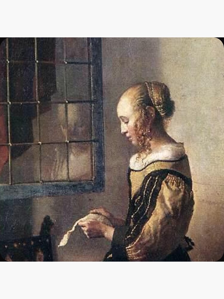 "Vermeer - Girl Reading a Letter at an Open Window Zoom In - 3 ...