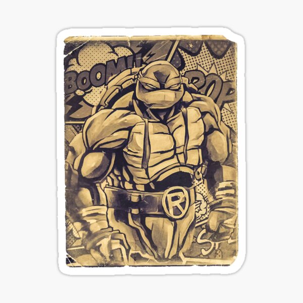 "Raphael TMNT Retro Comic " Sticker for Sale by JustinJor60224 | Redbubble