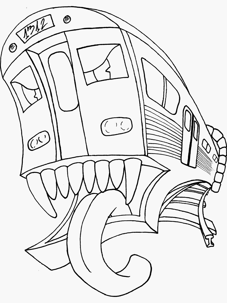 "ANGRY TRAIN" Sticker for Sale by CHILIBOY | Redbubble